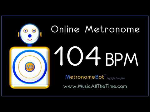 Online Metronome at 104 BPM MetronomeBot