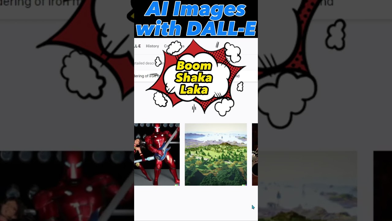 Generate AI Images with DALL-E #shorts