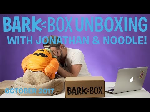 Unboxing the Household Horrors BarkBox with Jonathan & Noodle! | October 2017