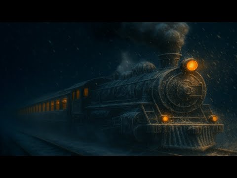 Howling Wind and Train Sounds – Passing Trains in Snow