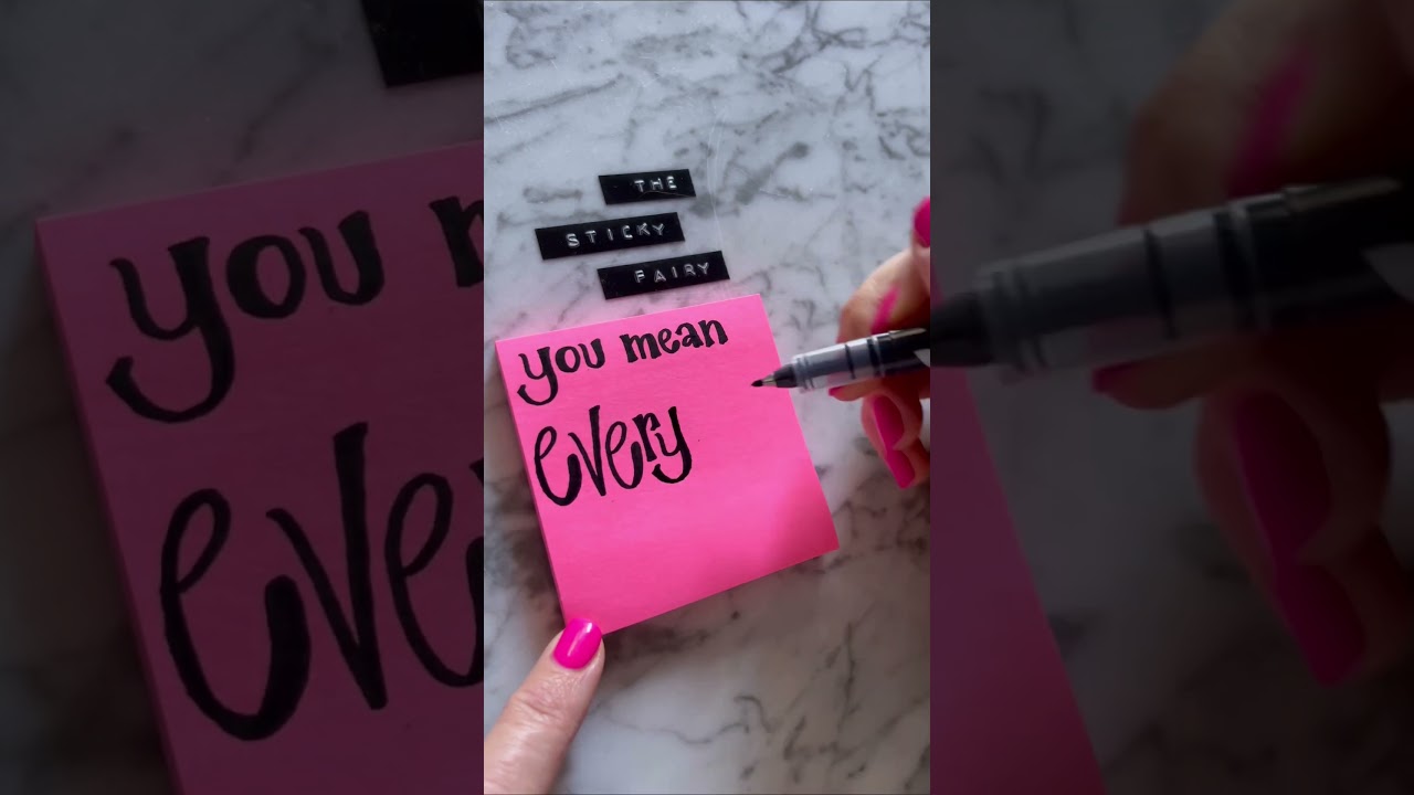What you need to hear every day 💕 - Say it with a sticky note 💌