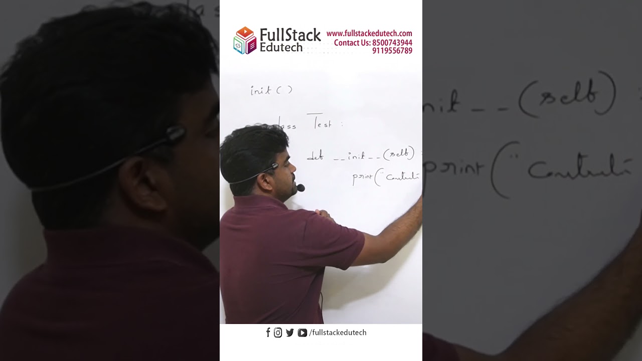 init method in Python           #python #pythonfullstack #pythontutorial #Python #pythonprogramming