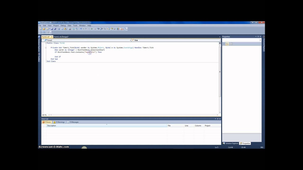 Autocorrect for RichTextBox - decliciousVB