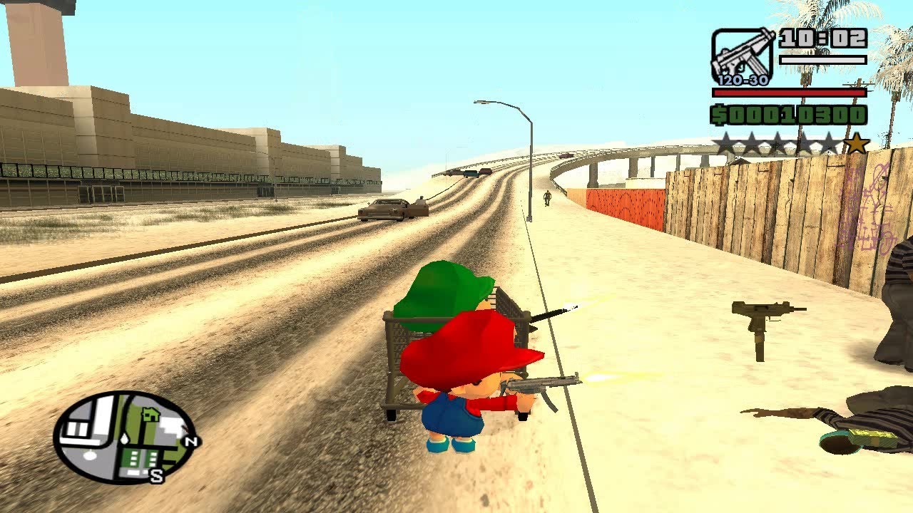 GTA San Andreas: Baby Mario and Baby Luigi Mod Showcase