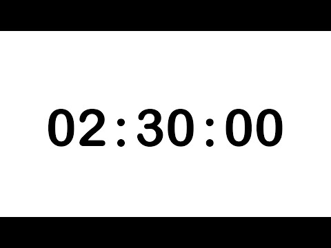 2 HOUR 30 MINUTE TIMER • 150 MINUTE COUNTDOWN TIMER + Alarm, Full HD, 1080, White