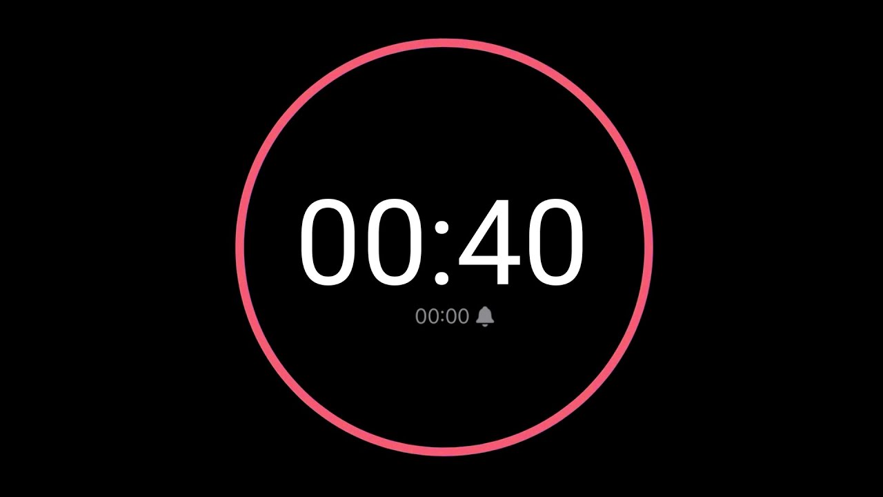40 Second Countdown Timer / iPhone Timer Style