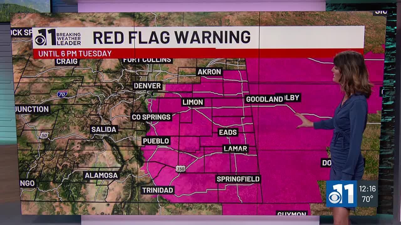 High fire danger today with big changes in the forecast tomorrow