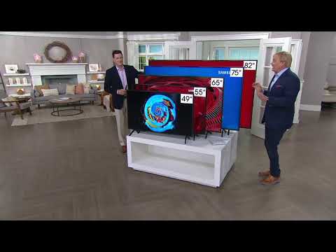 Samsung 49"/55"/65"/75" or 82" QLED Smart 4K UHD TV & 2 yr Warranty on QVC