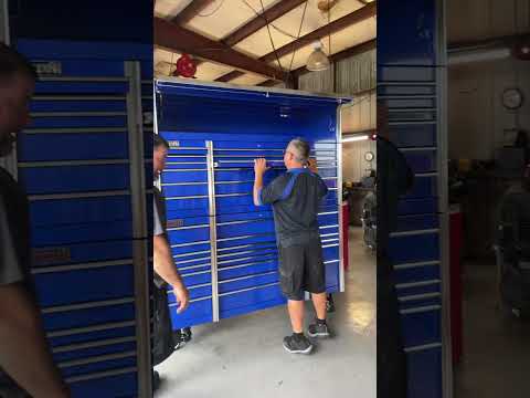 ICON 73” with Hutch is really high…Harbor Freight, Blue Tool Box...