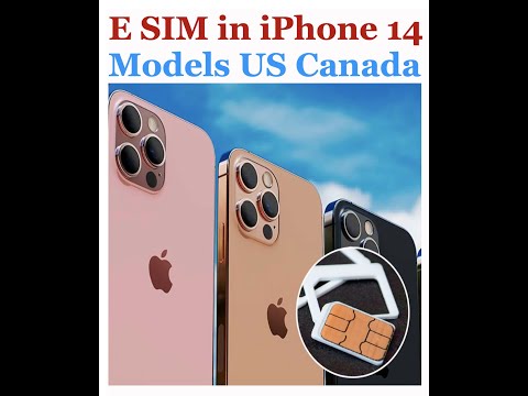 eSIM In all iPhone 14 US Models , No Physical Sim Tray Card