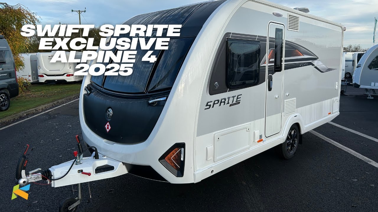 Swift Sprite Exclusive Alpine 4 2025 | New 4 Berth Caravan For Sale | Fixed Double Bed