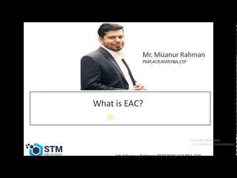 What is Estimate at complete(EAC)?How to calculate Estimate at complete(EAC)?