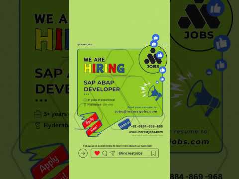 We are hiring a SAP ABAP Developer.