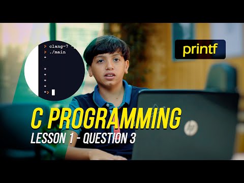شرح C Programming printf Lesson 1 Q3 Youssef Mohamed معتمد - منصة معارف