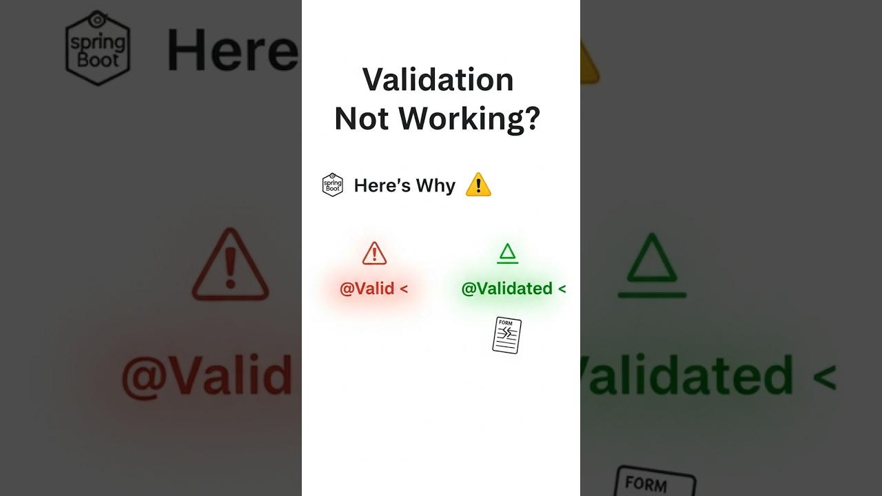 You’re Using @Valid Wrong in Spring Boot 😵 (Fix Validation Now!)