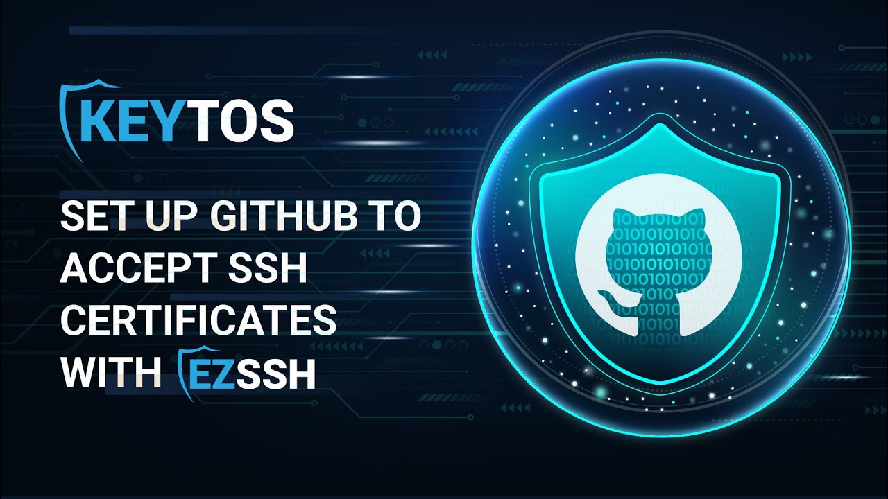 Set up GitHub to accept SSH Certificates with EZSSH