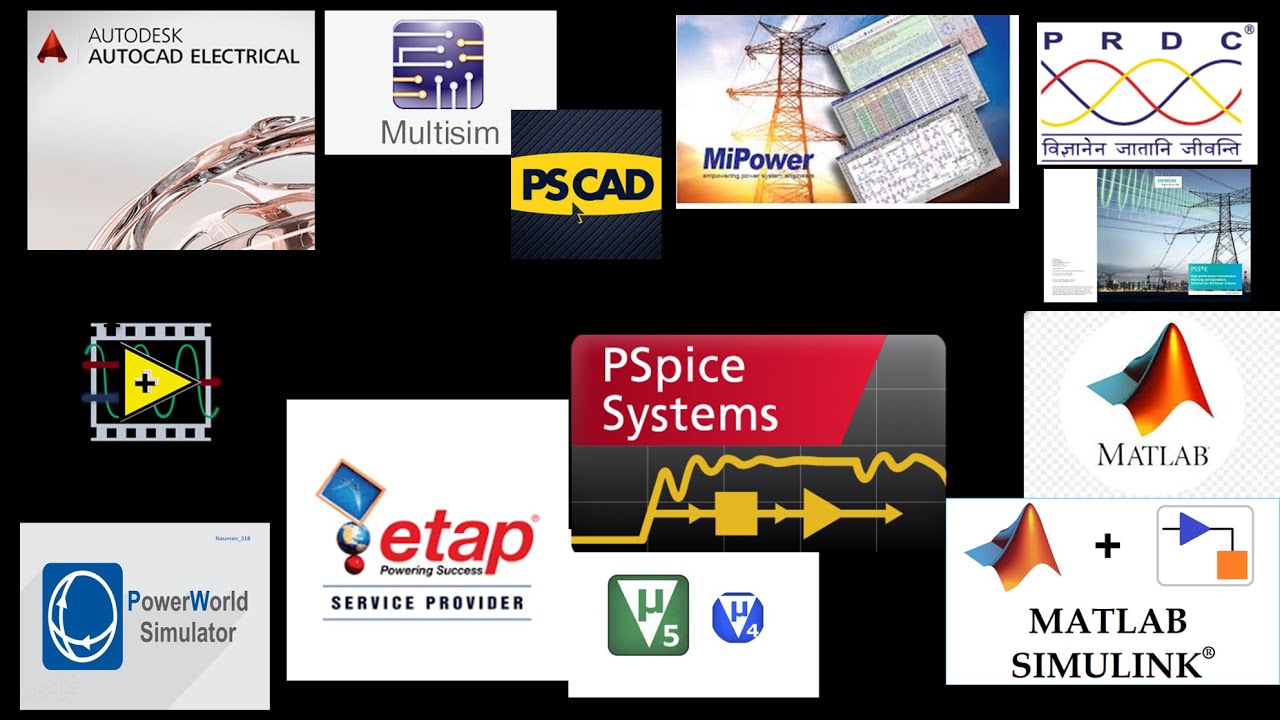 Top 12  Electrical software every Engineer must know | MATLAB | PSCAD | MiPower| ETAP | PSpice |