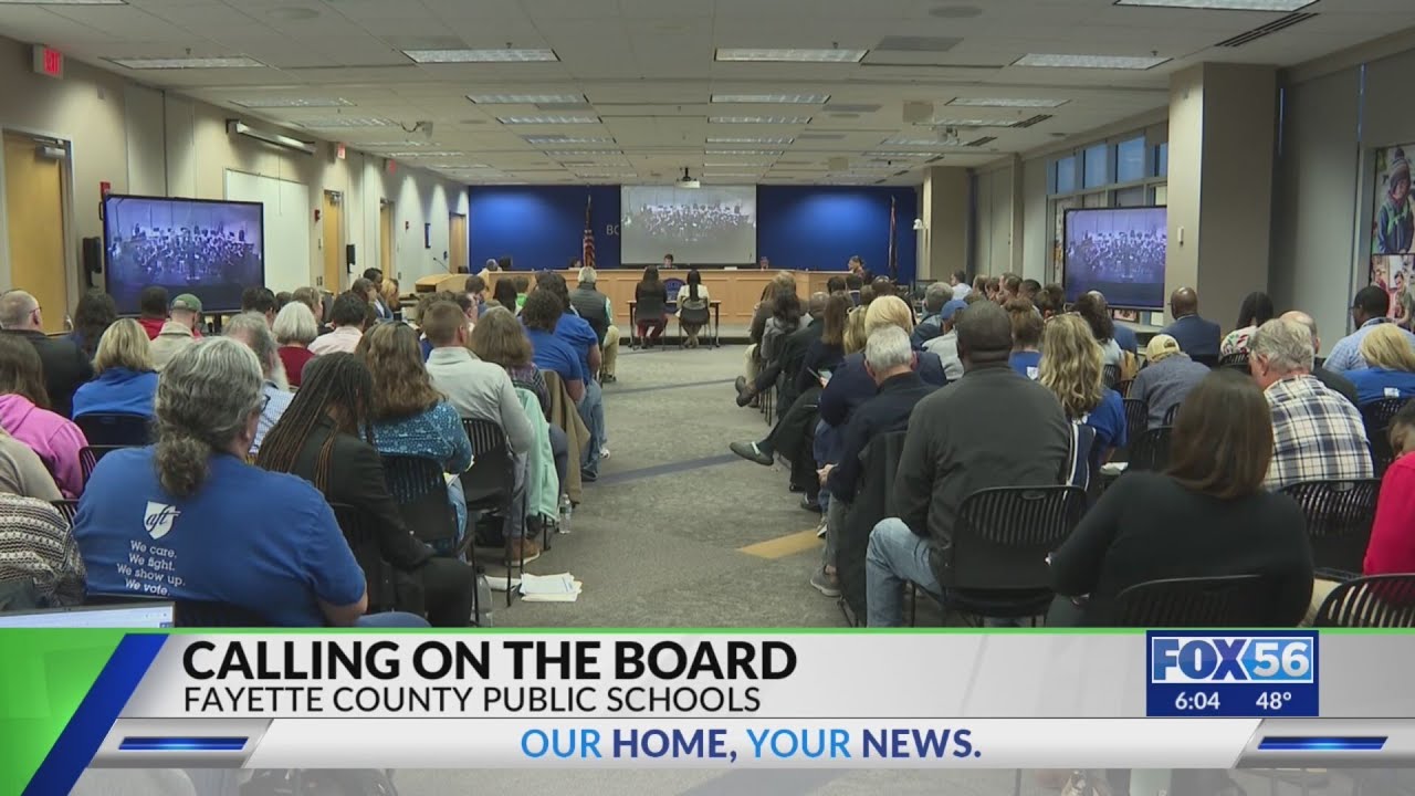 Tensions rise for 2 hot topics at Fayette County school board meeting