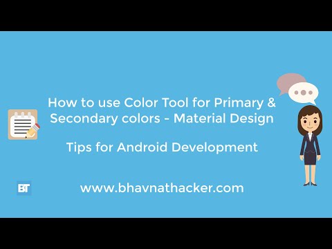 How to use Color Tool - Material Design : Android Development Tutorial