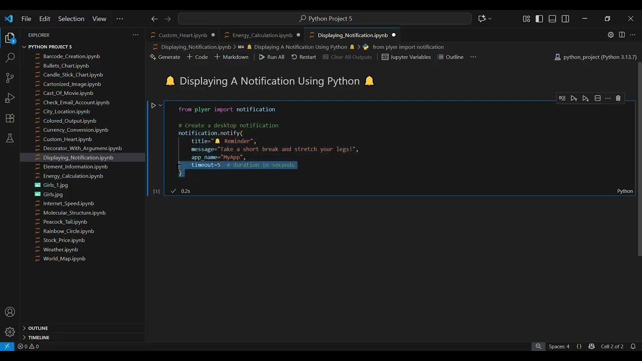 Create Desktop Notifications in Python | Step-by-Step Tutorial