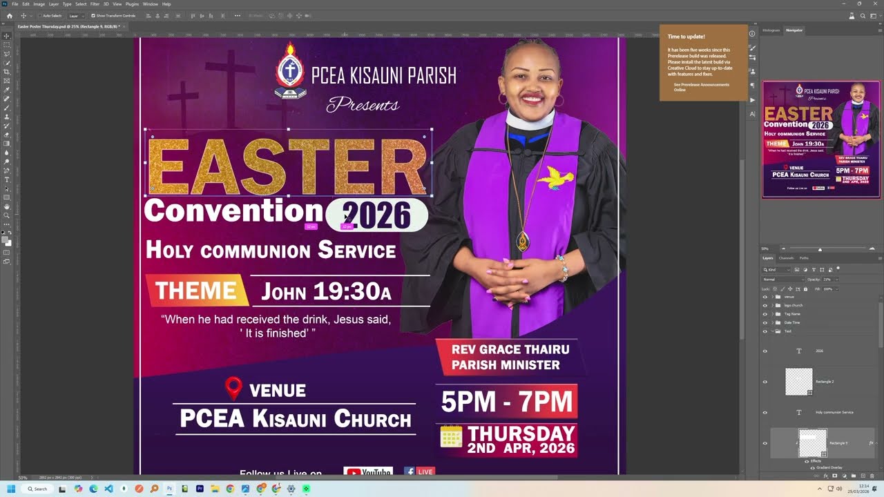 Free Easter Convention PSD Flyer Template | Editable Church Design Download  #psd #easter