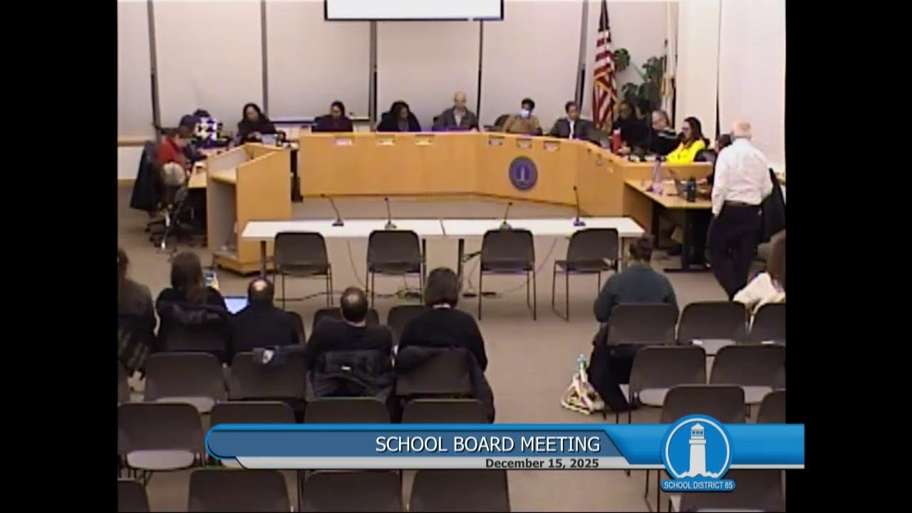 [12/15/25] D65 - REGULAR BOARD OF EDUCATION MEETING