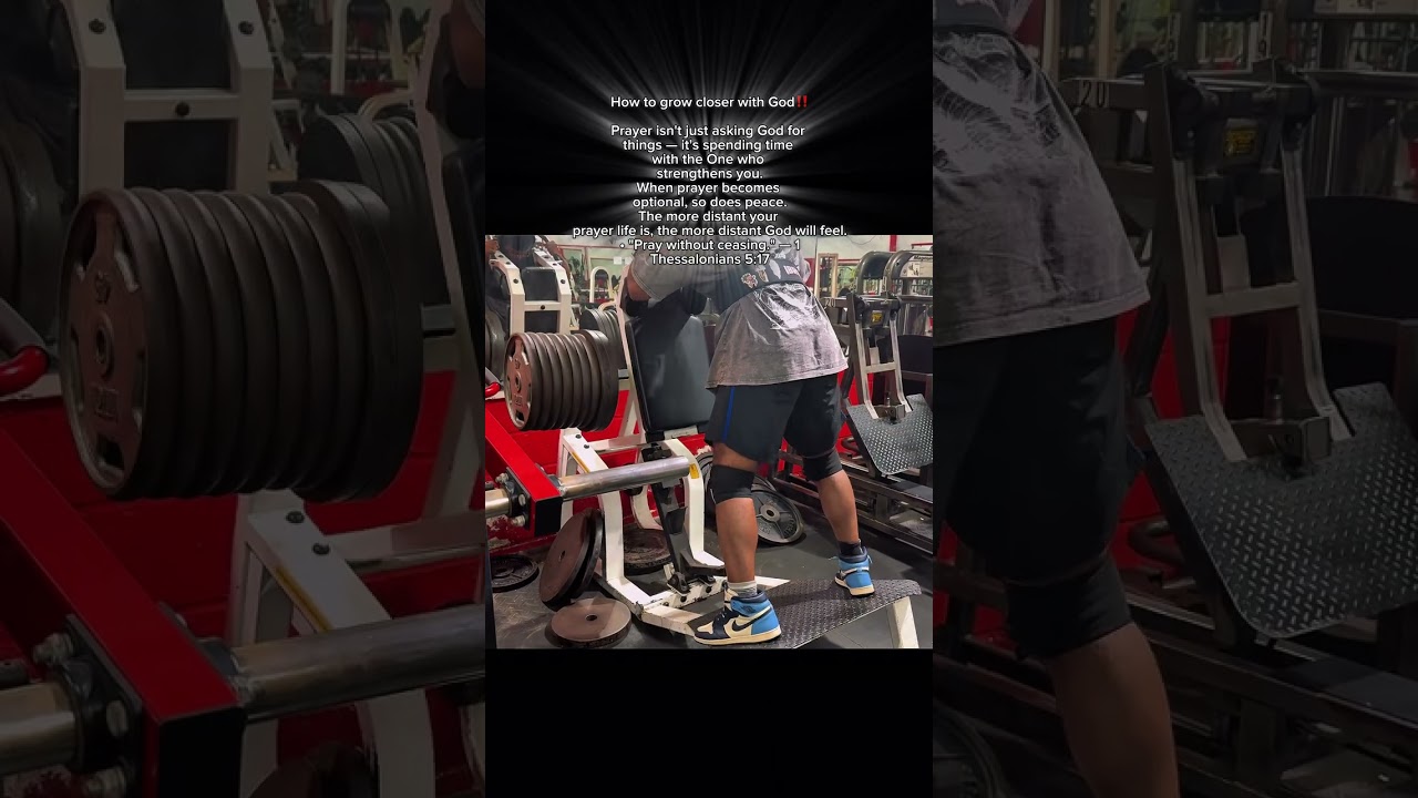 God gave me strength — I’m just using it to inspire, uplift, and push through every rep. 🙏💪 The gy