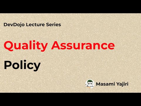 Quality Assurance Policy_DevDojo (English interpretation)