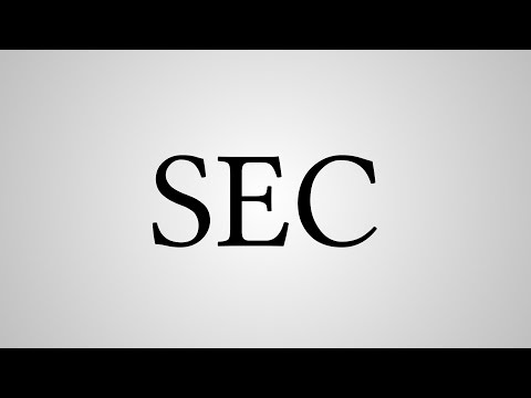 What Does "SEC" Stand For?