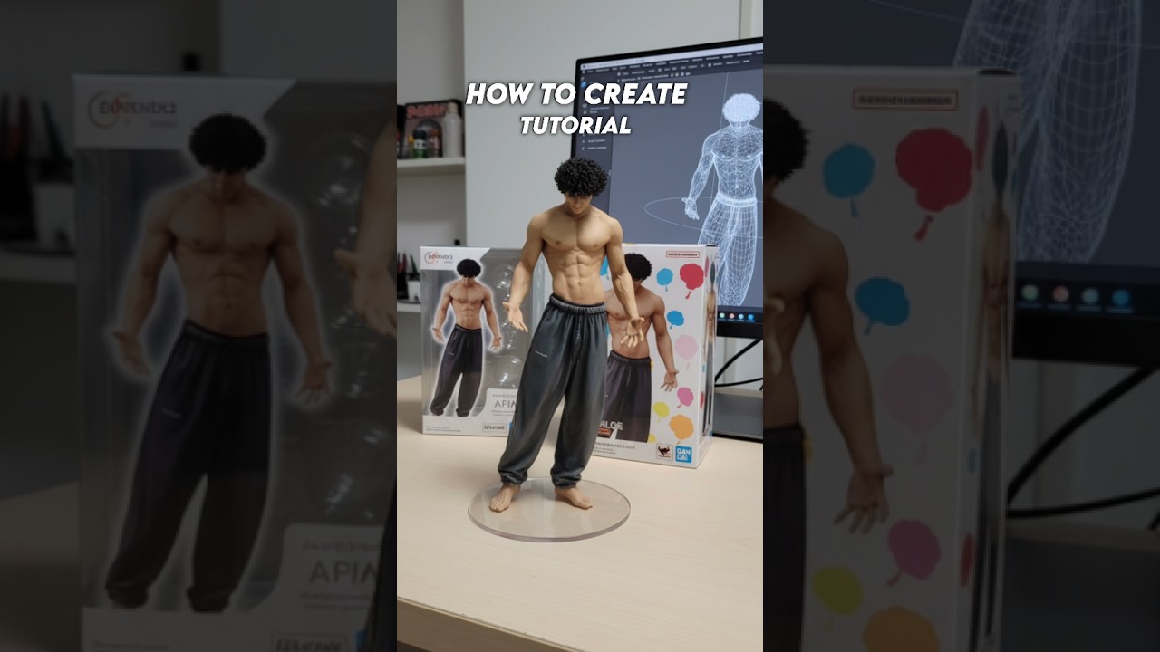3D Model to Realistic Bodybuilder Figure 💀 | Unreal Transformation Tutorial #gemini