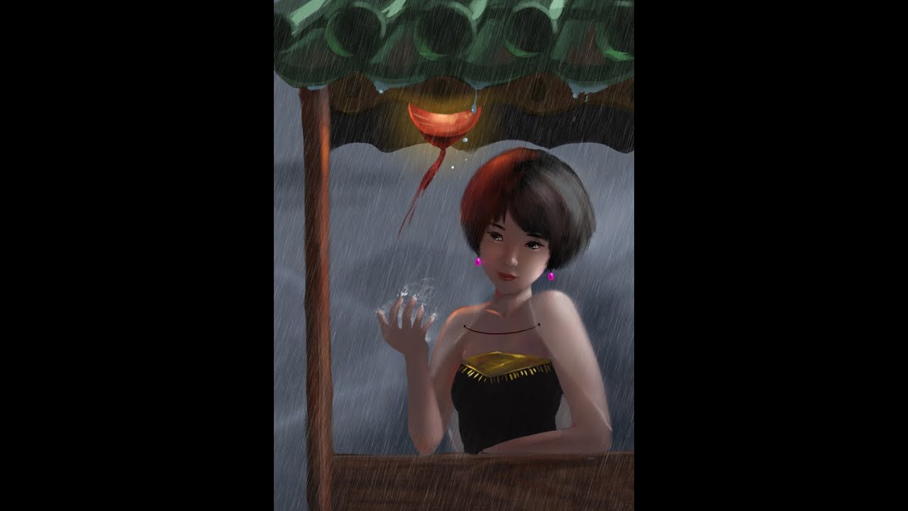 Clip studio paint - rain