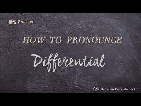 How to Pronounce Differential (Real Life Examples!)