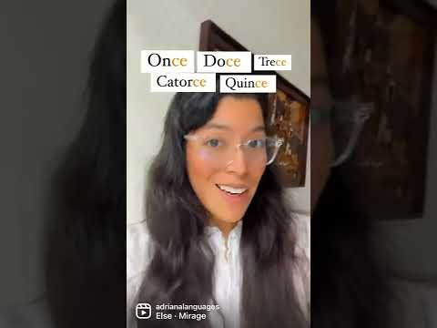 How to count in Spanish from 11 to 20 #languages #spanish #spanishlessons #learnspanish #shorts