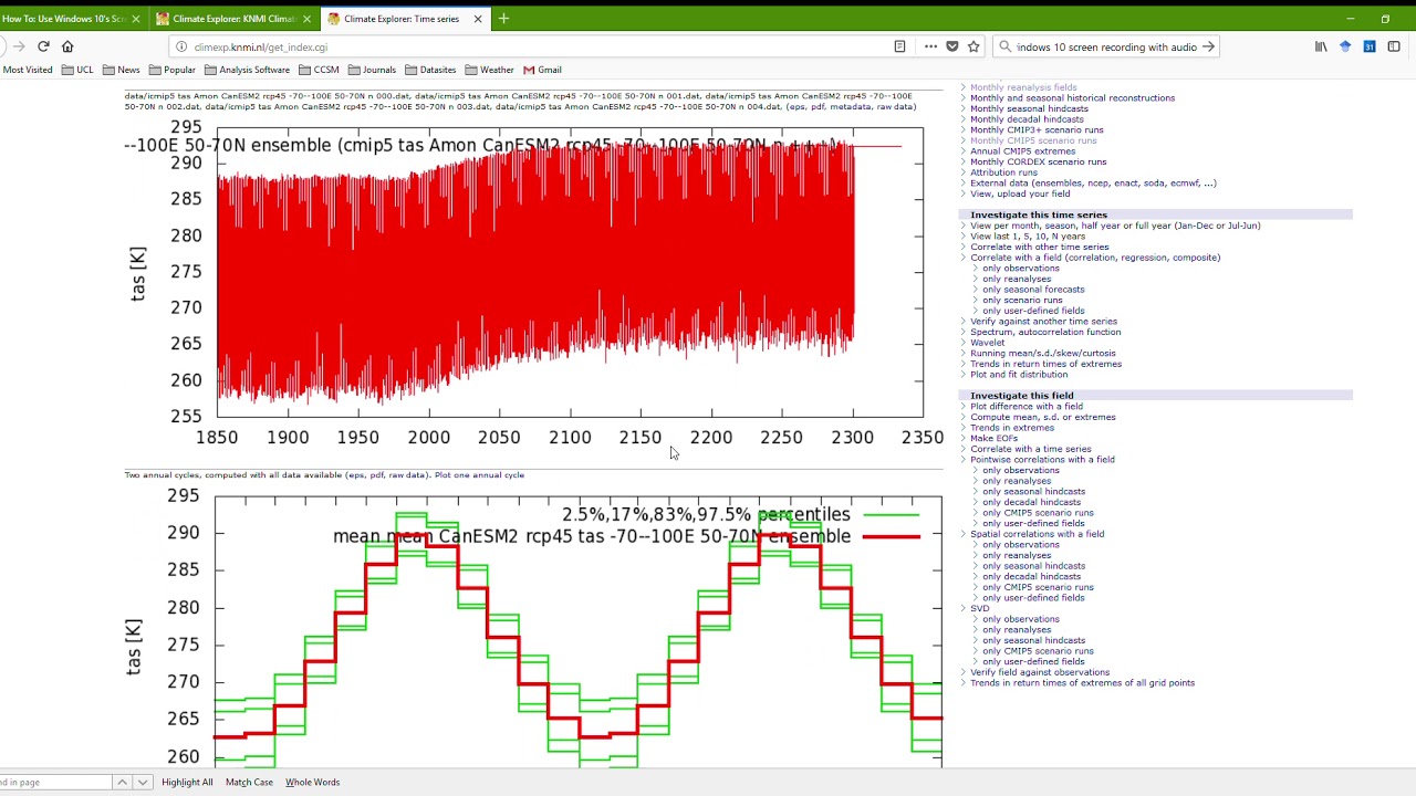 Climate Explorer Tutorial - CanESM