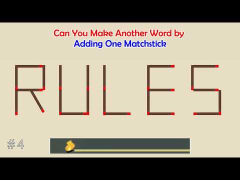 Can you make another word from the existing one? | Matchstick Word Puzzles # | Brain Teaser