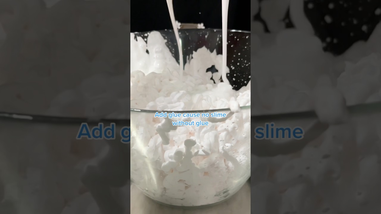 Tutorial how to make fluffy slime. #tutorial #satisfying