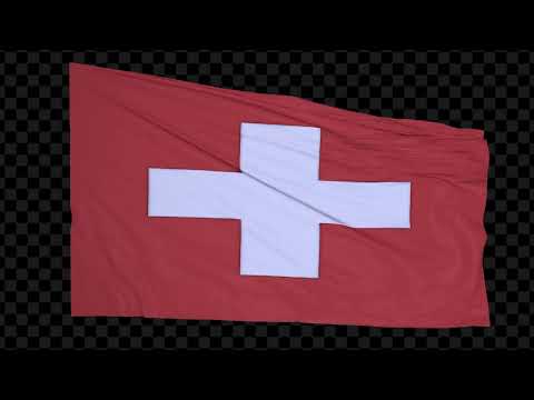 Swiss flag PNG sequence package