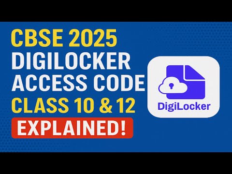 CBSE Digital Marksheet Process 2025 || CBSE DigiLocker Access Code Explained
