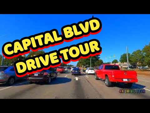 4K DRIVE TOUR CAPITAL BOULEVARD RALEIGH @4kDRIVETOUR 2022