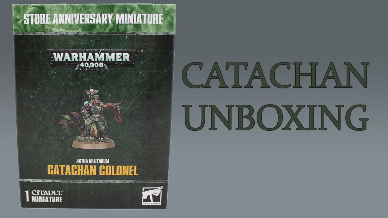 Ltd Ed Catachan Colonel box opening.