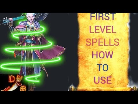 HOW TO USE BARD SPELLS - FIRST LEVEL SPELLS