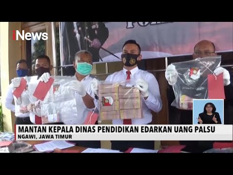 Mantan Kepala Dinas Pendidikan Kabupaten Ngawi Edarkan Uang Palsu - iNews Siang 29/09