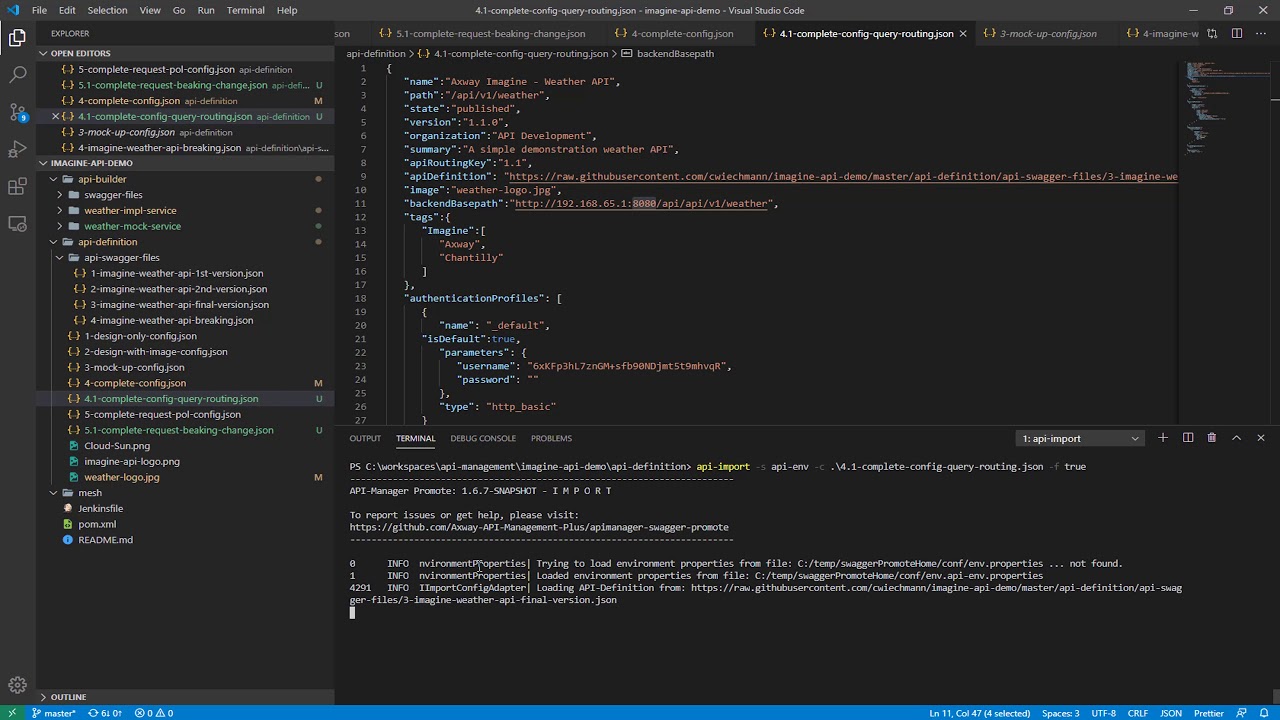 Query-String routing with Axway API-Management