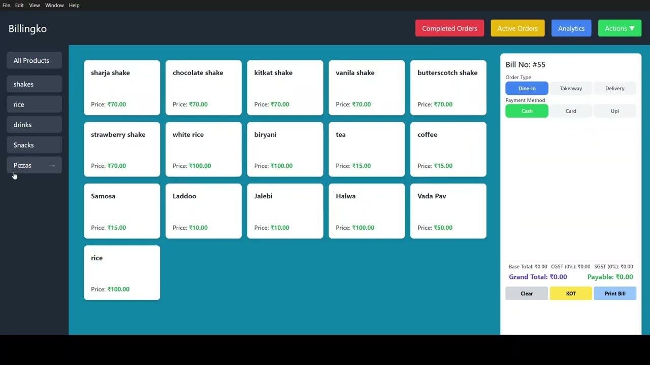 Best Restaurant Billing Software 2025  | Billingko  Restaurant  Software
