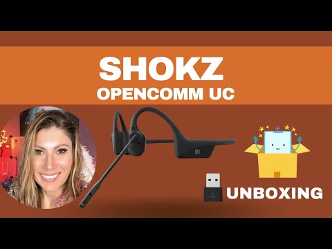 SHOKZ OpenComm UC Bone Conduction Open-Ear Stereo Bluetooth Headset UNBOXING