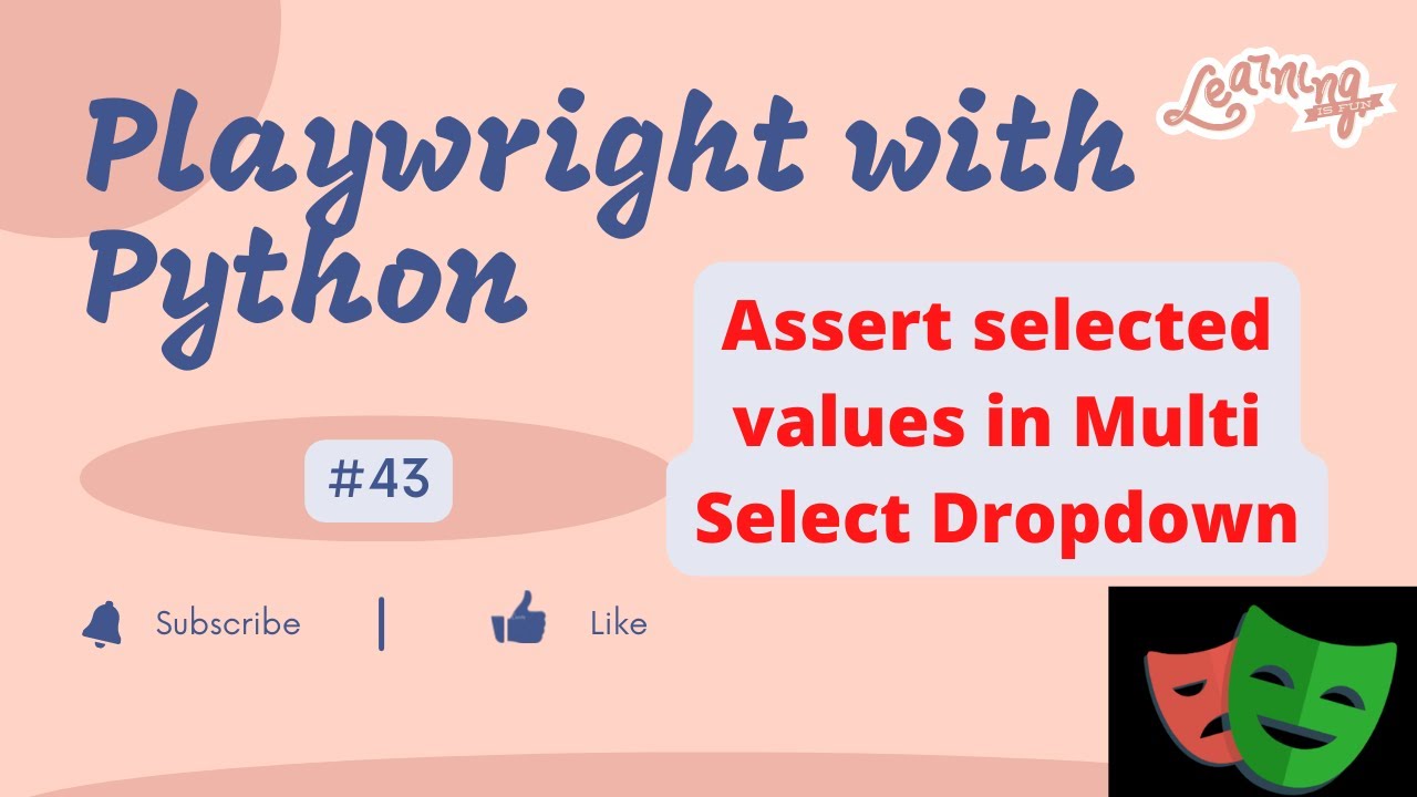 #43 Playwright with Python | Assert selected values in Multi Select Dropdown