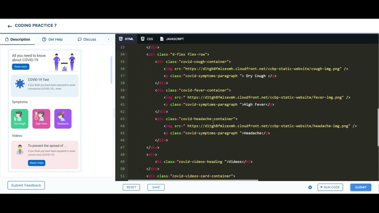 HTML | CSS | BOOTSTRAP | Coding Practice-7 | NxtWave | CCBP 4.0