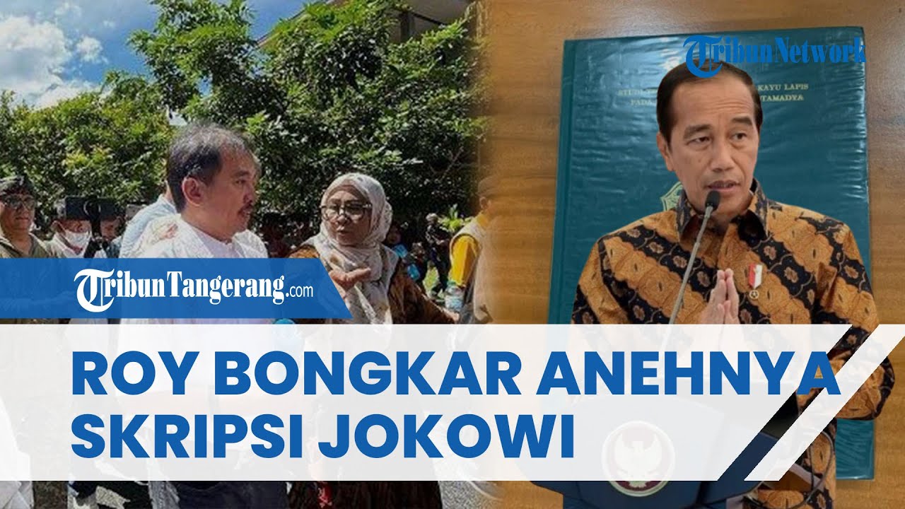 BLAK-BLAKAN Roy Suryo Bongkar Keanehan Skripsi Jokowi, Lembar Pengesahan Dipertanyakan - Tribun ...