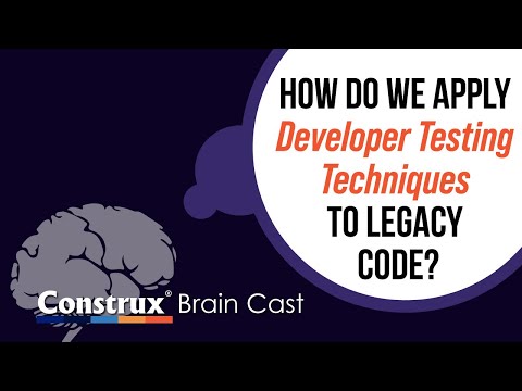 How Do We Apply Developer Testing Techniques to Legacy Code?