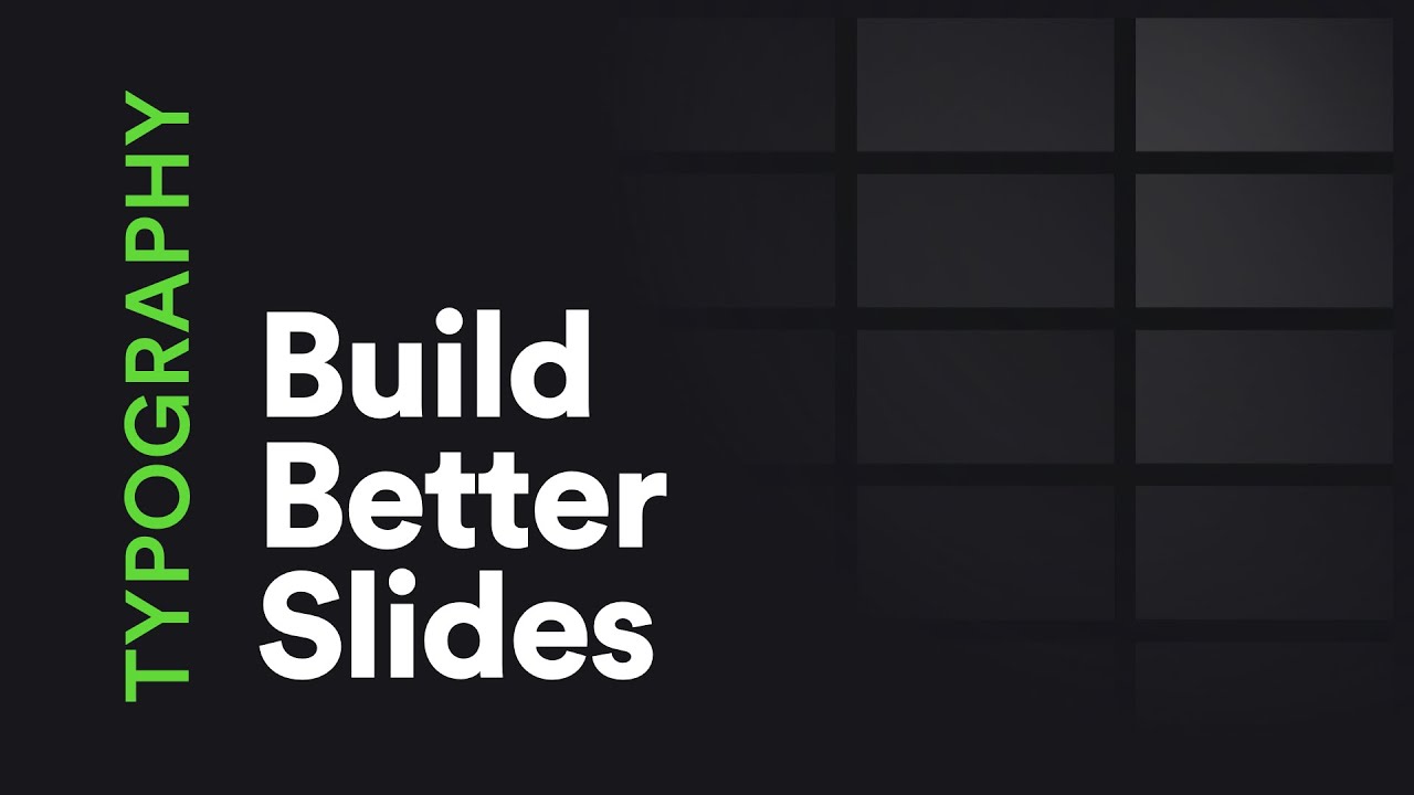 Design Better Slides - Typography